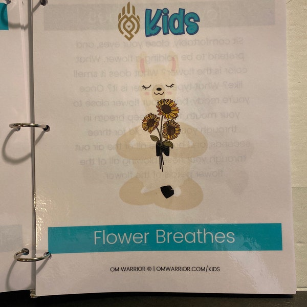 Mindful Breathing Exercise Cards for Kids: Yoga & Relaxation (PDF ...