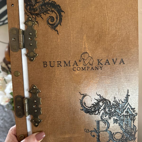 Leather Menu Folder A4/A5, Menu Holder With Embosing, Restaurant Menu ...