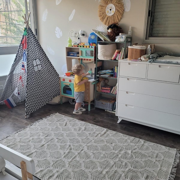 Square Cotton Rug 4x4 Feet / 5x5 Feet /6x6 Feet / 7x7 Feet / 8x8 Feet ...