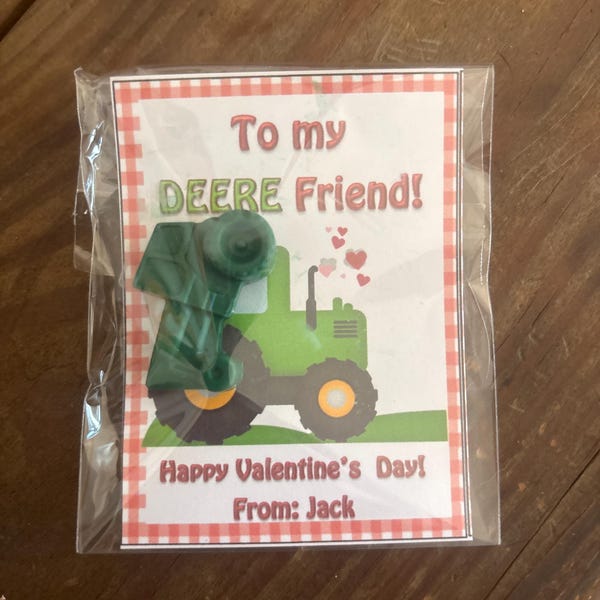 Farm Tractor Themed Coloring Party Favors , Personalized Crayons, Pig ...