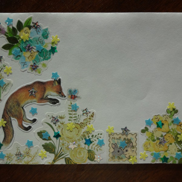 6 X Map of the Hand Stickers. Vintage Style. Retro. Snail Mail ...