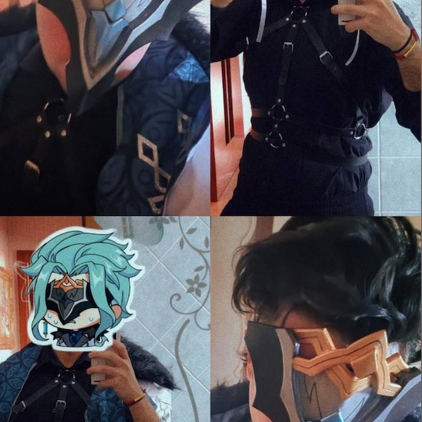 Capitano Helmet for Cosplay. Genshin Impact. Cosplay Mask. Il Capitano ...