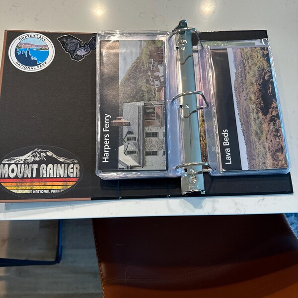 National Park Map Binder - Etsy