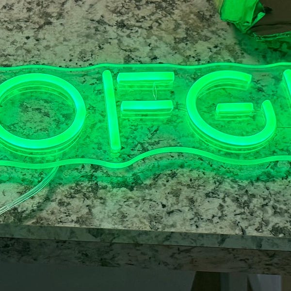 Open Neon Sign, Modern Open Sign, Open Led Light up Sign, Battery ...