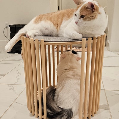 Round Cat House Modern Cat House Modern Cat Furniture Cat - Etsy