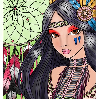 Lyra Line Art Coloring Page Download Mermaid Ocean Seascape - Etsy