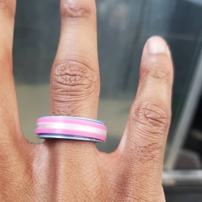 LGBTQ Fidget Rings Pride Flag Fidget Rings Pride Month LGBTQ Flag Ring ...