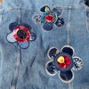 Upcycled Jean Jacket Hand Stitched With Unique One of the Kind ...