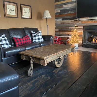 Lineberry Cart Coffee Table / Factory Cart - Etsy