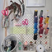 Pegboard Thread Spool Holder for 5000 Yard, Serger for 1/4" (5-6mm ...