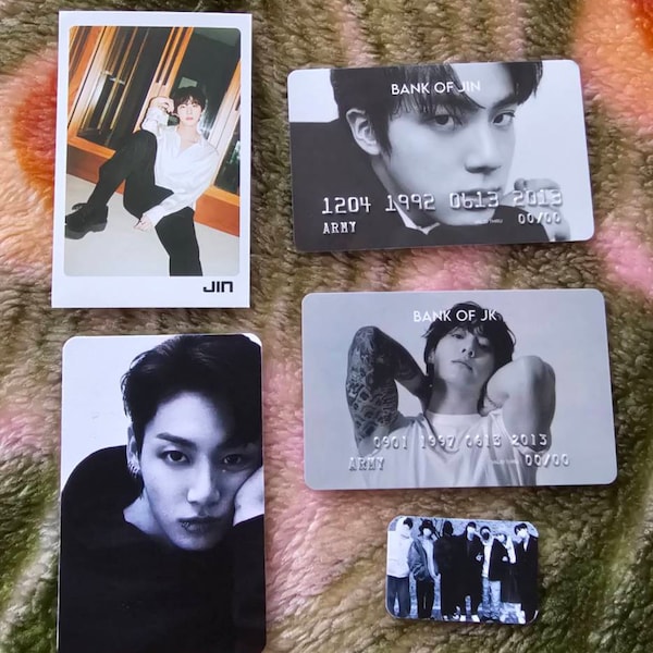BANK of JK CARD | Jungkook Bts Bangtan Photocard - Etsy