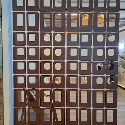 Room Divider Brown Set of 24pcs Hanging - Etsy