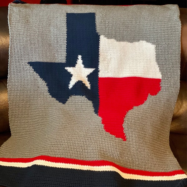 Flag of Puerto Rico Graph Pattern - Fun & Easy to Crochet! - Etsy