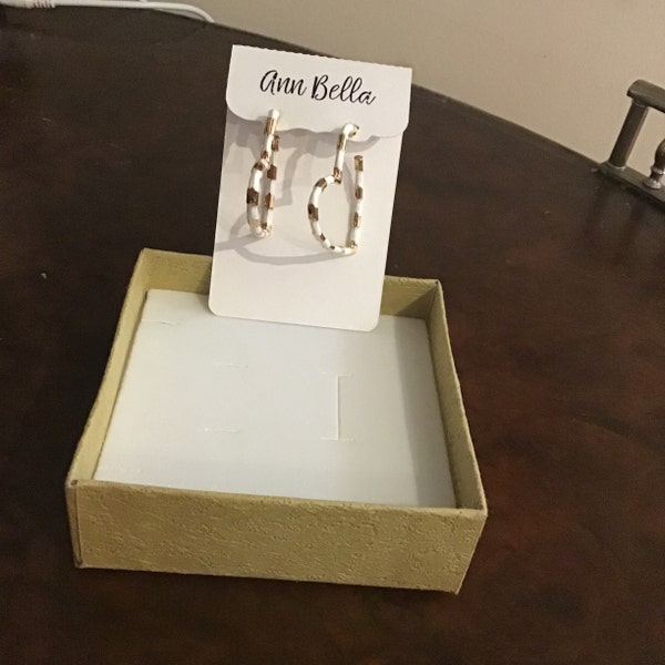 60 Earring Cards | 2 X 4" Earring Display Cards | Ornate Top Fold ...