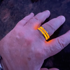 Unicorn Poop Ring With Opal Inlay 6mm Width Diamond Dust Ring ...