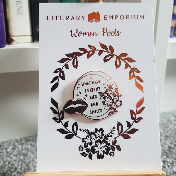 Sylvia Plath Enamel Pin - Women Poets Pin Collection - Book Lover ...