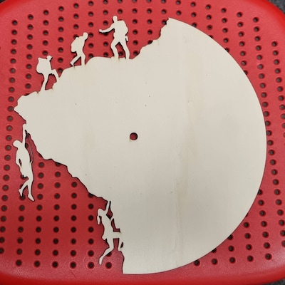 Wall Clock Climbers Laser Cut Dxf Glowforge Svg Xtool D1 CNC Cutting ...