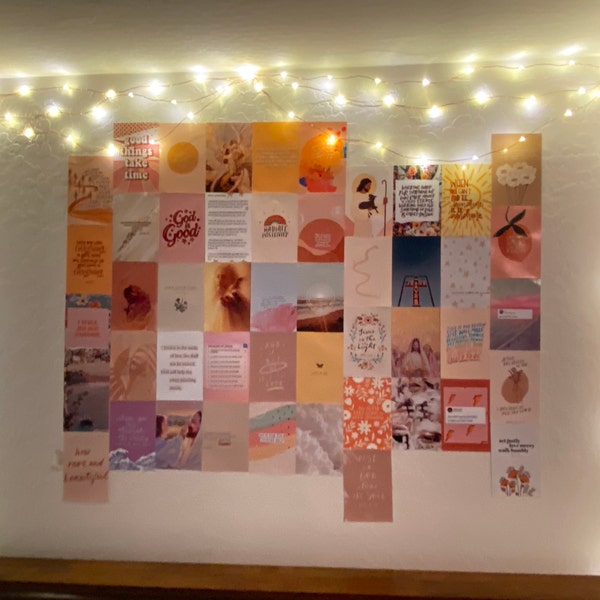 50 Image LDS GIRL Collage Kit Soft Colors, Wall Collage, Aesthetic ...