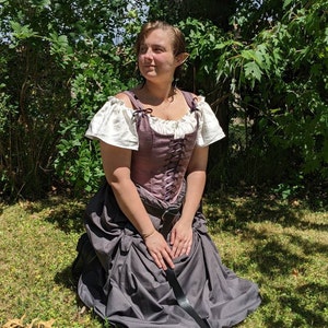 Blush Pink Linen Renaissance Skirt Long Gathered Skirt Maxi - Etsy