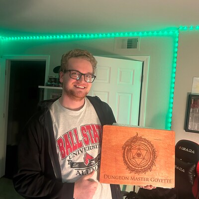 Personalized Engraved Wood Dungeon Master Screen With Custom Side ...