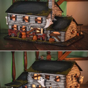 Custom Model Haunted House Halloween Decor Unique Handcrafted Gift ...