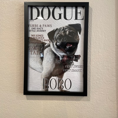 Personalized Dog Prints Magazine Covers Pet Portraits Custom Pet Art - Etsy