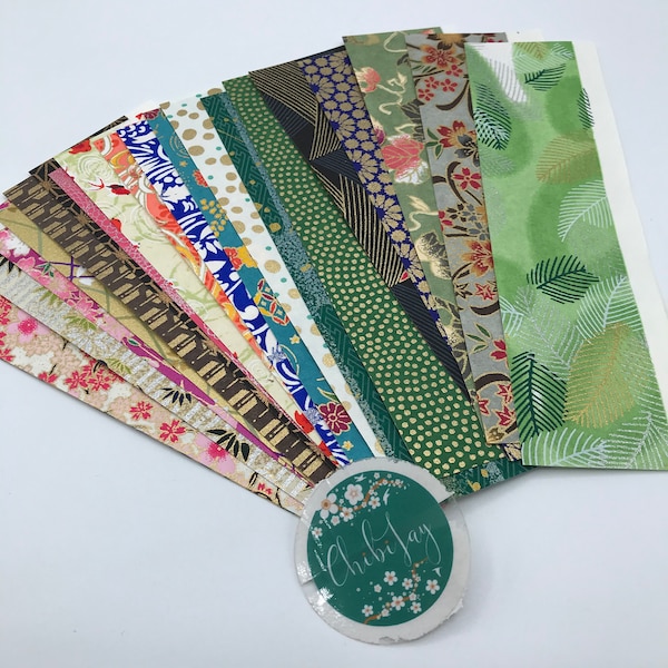 Assorted Strip Scrap Pack - Grab Bag - Origami Paper - Washi Paper ...