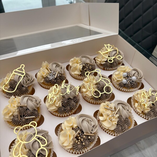 Umrah Mubarak Cupcake Topper Set, Cake Topper, Mosque, Tasbih, Prayer ...