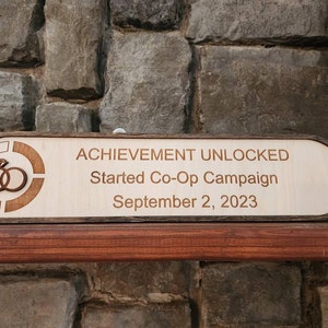 Achievement Unlocked Custom Achievement Sign Nerdy Gift for Him Gamer ...