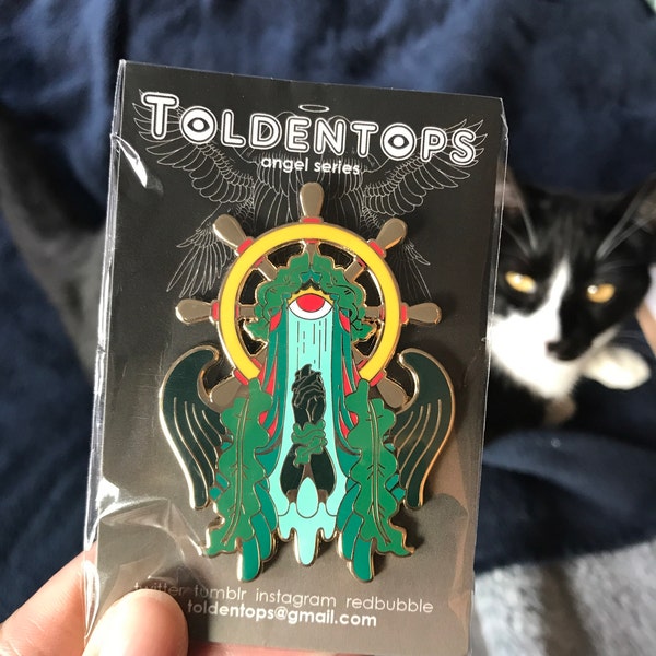 ANGEL SERIES: Drowned Guardian Enamel Pin - Etsy