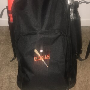 Embroidered Name Expandable Bat Bag, Embroidered Number Bat Bag ...