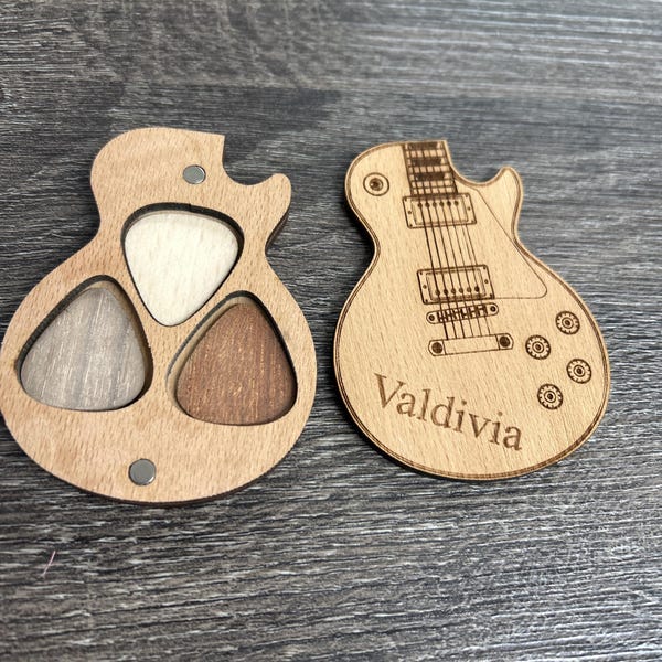 Personalized Guitar Pick With Case for Fathers Day, Gift for Him ...