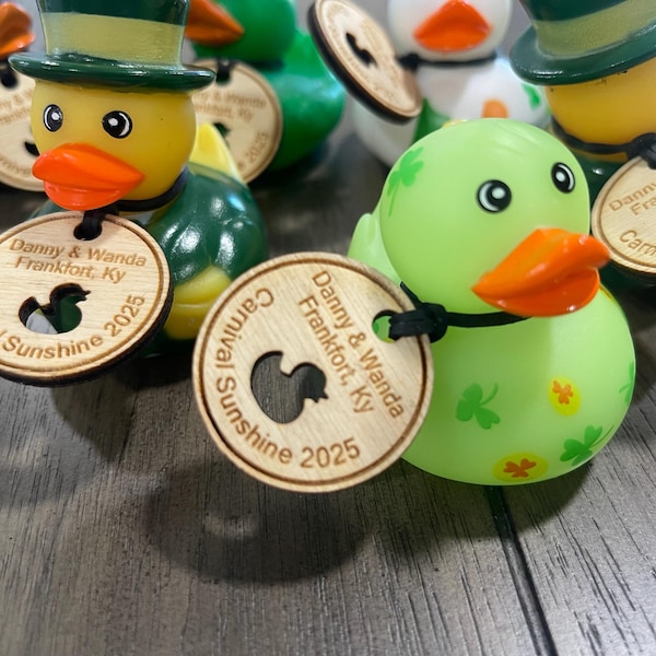 Custom Tags Wooden Duck Tag Personalized Youve Been Ducked Tags for ...