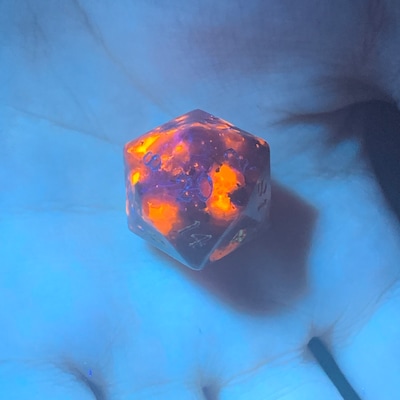 Full Black Purple Opal Dungeons and Dragon Raised Dice, RPG Game ...