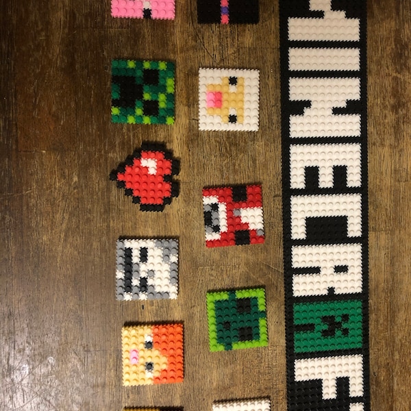 Make Your Own - DIY Minecraft Decor Sign PIXEL Mini-block Kits ...