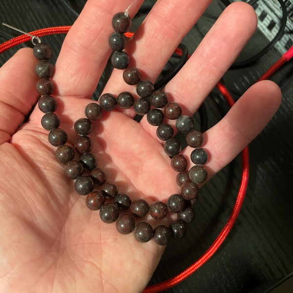 Extremely Rare Natural Red Labradorite 4mm 6mm 8mm 10mm Round Beads ...