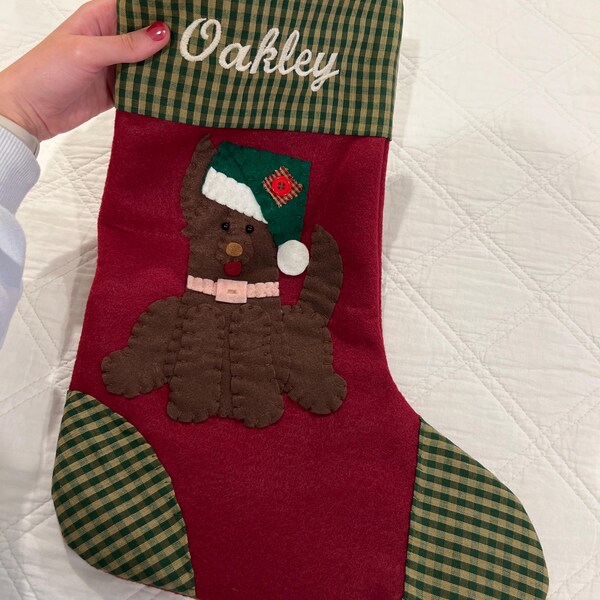 Teddy Bear Stocking, Teddy Bear Christmas Stocking, Stocking With Teddy ...