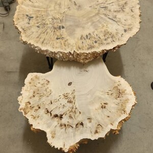 Poplar Burl Wood Slab 30x29x1.96 In Dry Slice for Table - Etsy