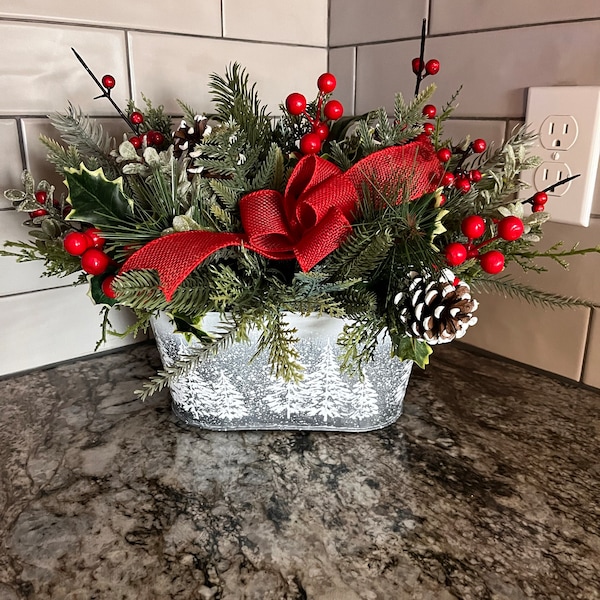 Yellow, White, and Purple Garden Inspired Artificial Table Centerpiece ...