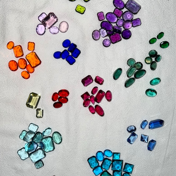 Bulk Semi Precious Faceted Gemstones Wholesale Lot, Mixed Loose ...