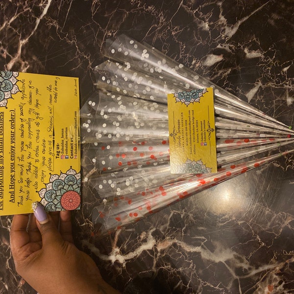 20 Hand-rolled Empty Henna Cones: Clear Cellophane, Fine Tip - Etsy