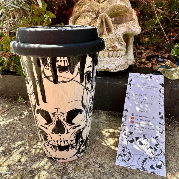 Square Dinner Set, Skull Plate Sets, Black Gothic Lunch, Alternative ...