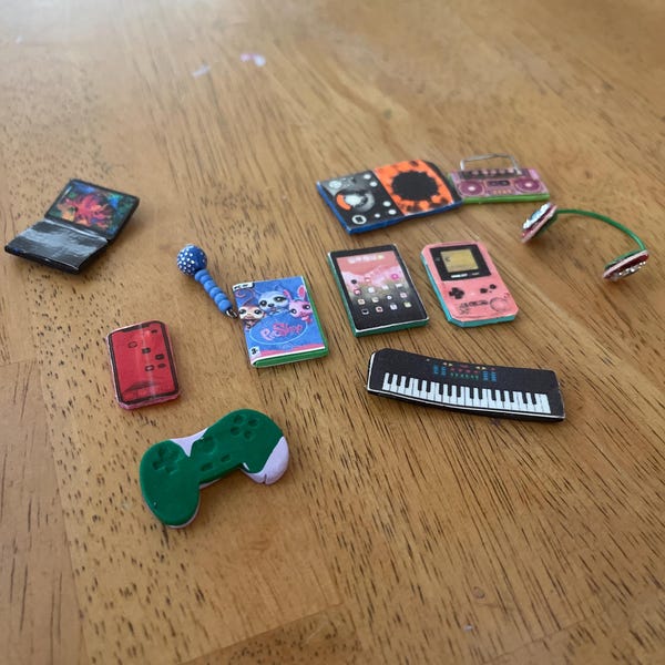 Littlest Pet Shop LPS Lot of 11 Custom Accessories iPad Computer ...