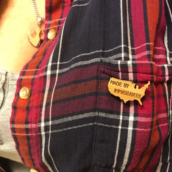 Made by Immigrants Lapel Pin / Made in USA - Etsy