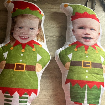 My Face Pillow Custom Personalized Photo Pillow Gift Christmas Elf ...