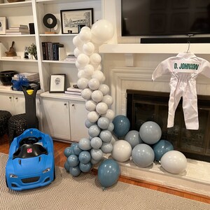 Pacific Balloon Garland Kit With Shades of Blue Slate Blue - Etsy