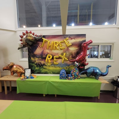 Three Rex Balloons 3 Rex Balloons Dinosaur Party T Rex Balloon Dinosaur ...