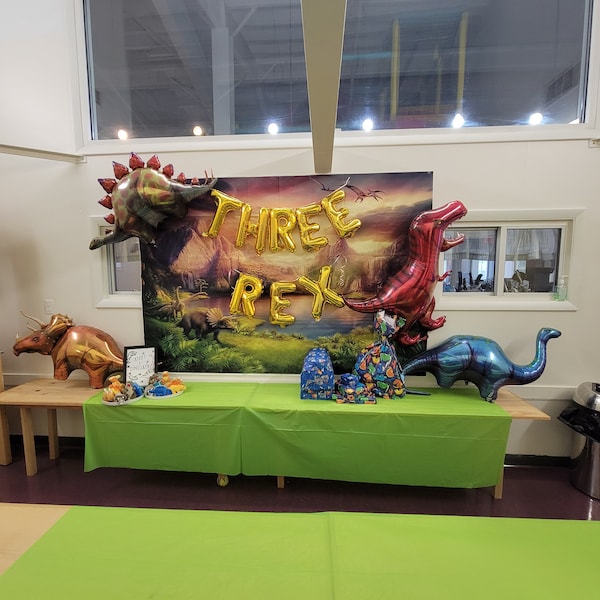 Three Rex Balloons 3 Rex Balloons Dinosaur Party T Rex Balloon Dinosaur ...