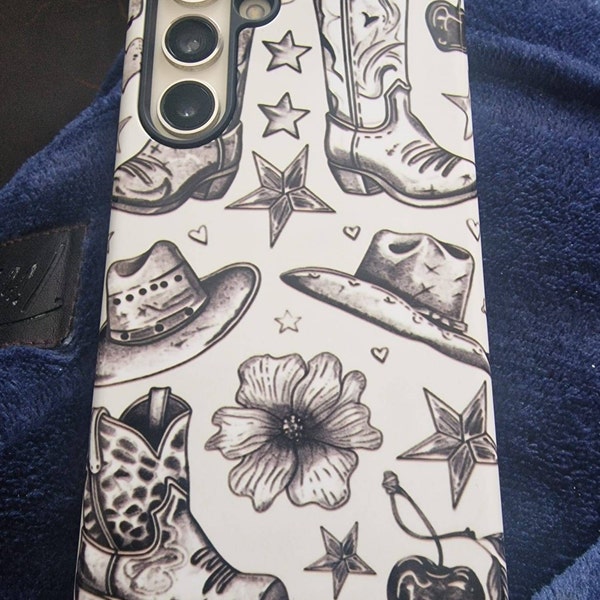 Celestial Moon and Stars Stained Glass Mosaic Phone Case Vintage Trendy ...