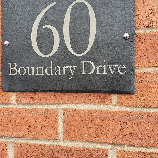 Slate House Sign Slate House Names Slate House Plaque Slate Name Plates ...